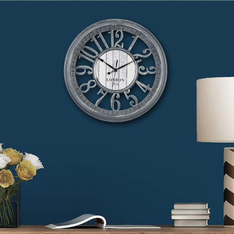 Ophelia & Co. RUSTIC FARMHOUSE VINTAGE WALL CLOCK | Wayfair