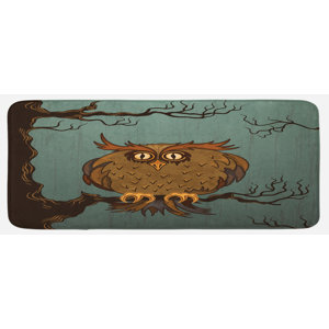 East Urban Home Owl Kitchen Mat | Wayfair