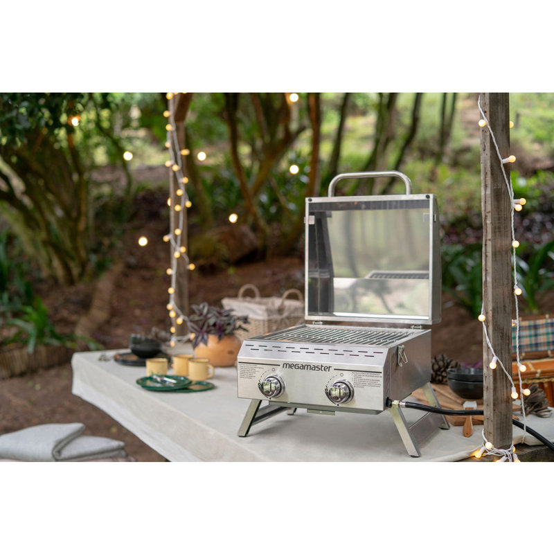 Megamaster 2 Burner Tabletop Gas Grill & Reviews | Wayfair