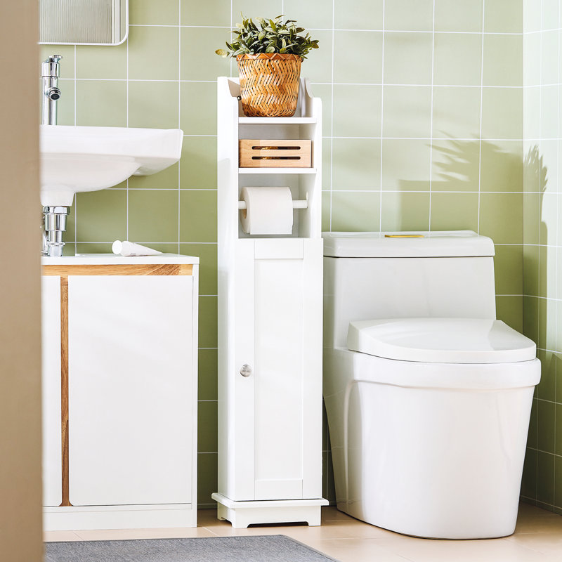 Haotian Free Standing Wooden Bathroom Storage Cabinet Organizer Toilet ...