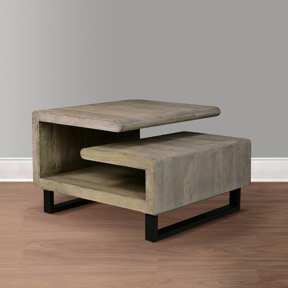 Loon Peak® Jennavieve Solid Wood Top Single Coffee Table | Wayfair