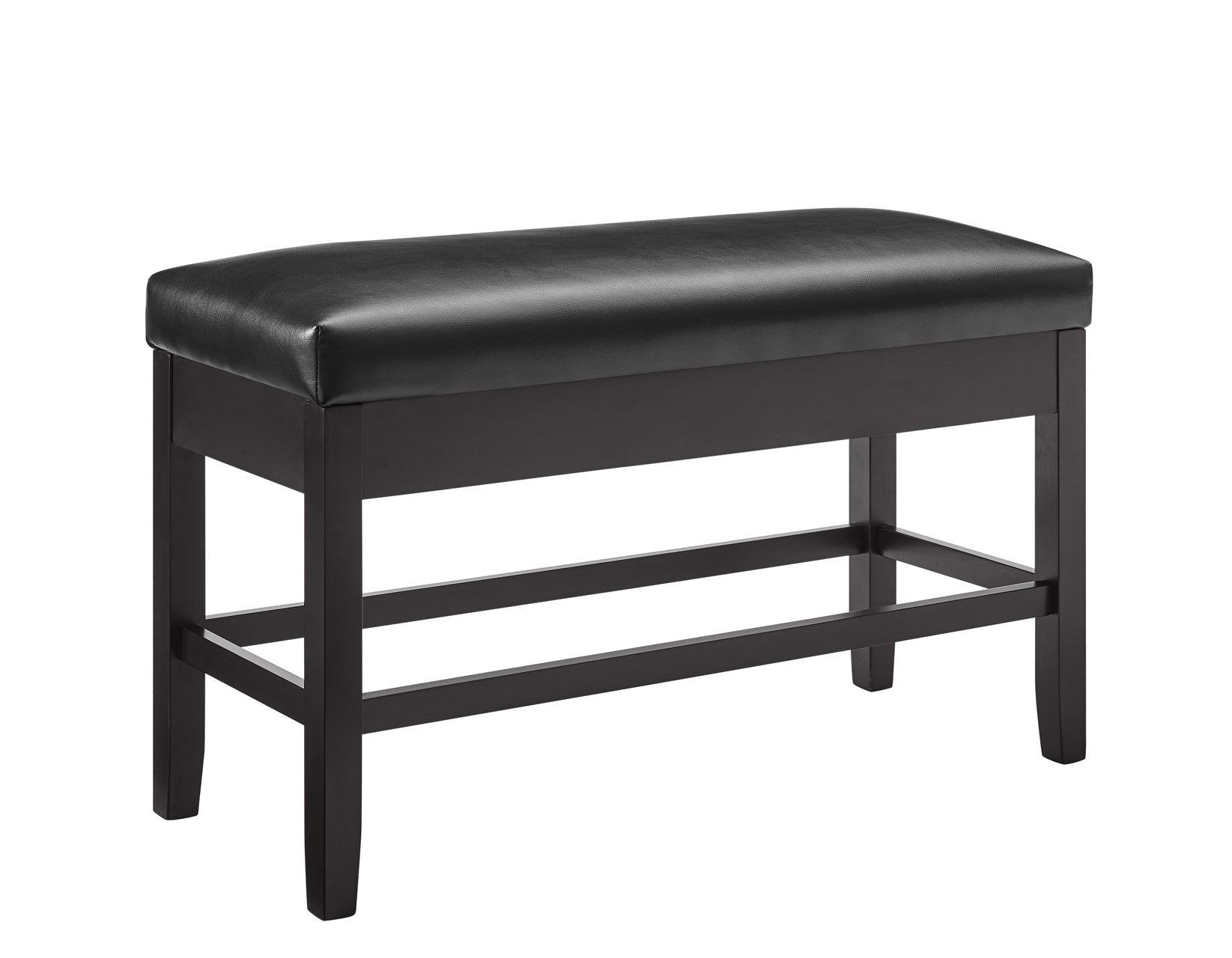 Red Barrel Studio® Carrara Black PU Storage Counter Bench | Wayfair