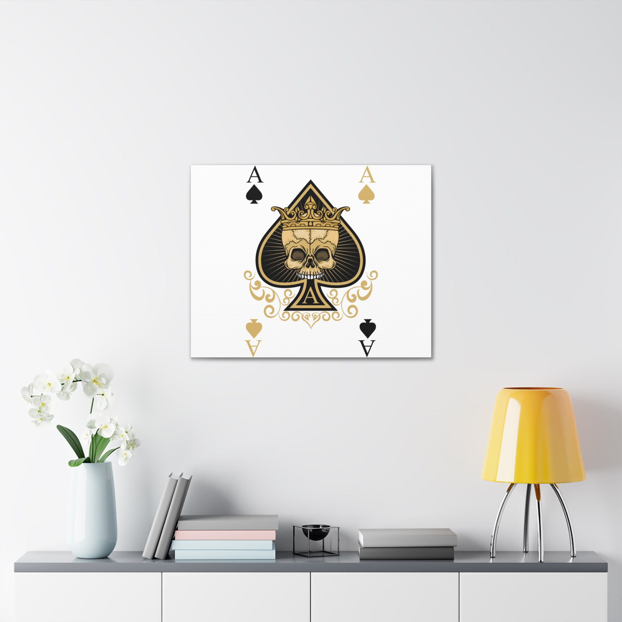 Alcott Hill Gothic Ace Of Spades Playing Card Canvas Wall Art - Wayfair ...