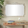 Ophelia & Co. Wooden Scroll Room Wall Mirror with Curved Corners and ...