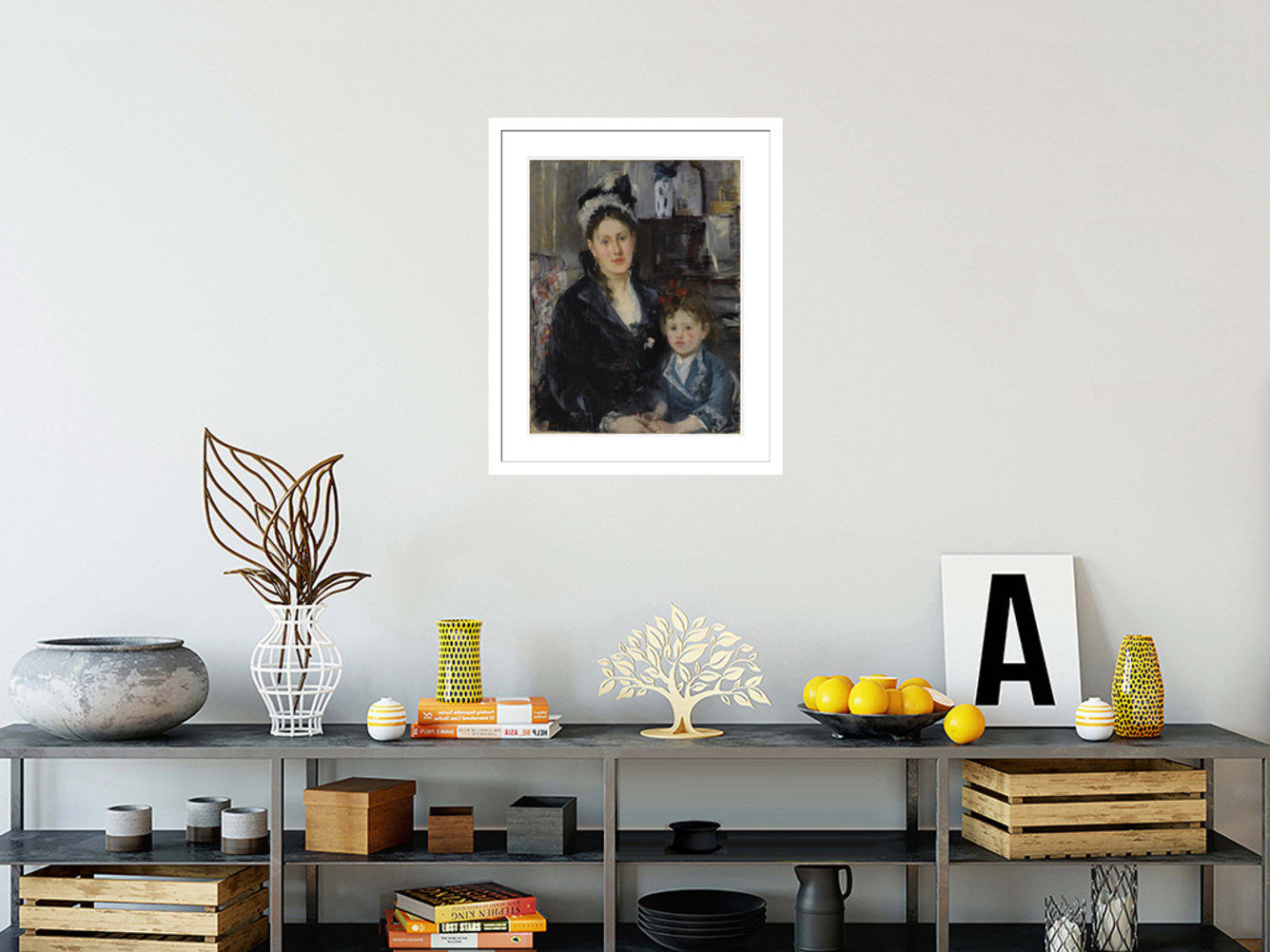 Wildon Home® Portrait of Mme Boursier and Her Daughter by Berthe ...