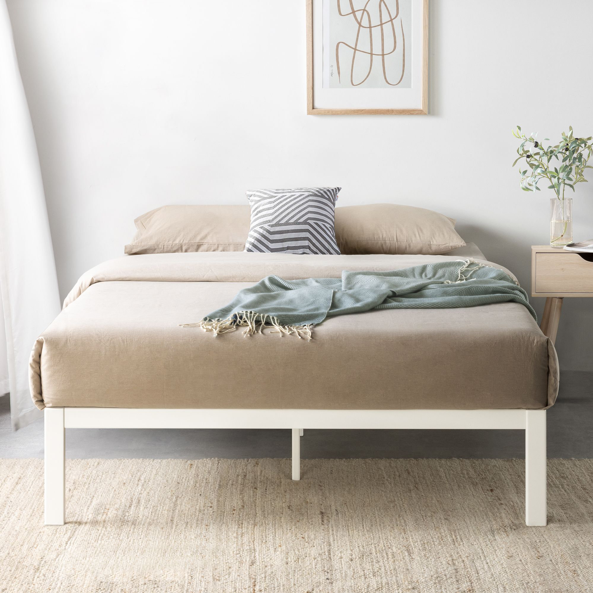 Ebern Designs Base de lit en acier robuste Oddsteinn et avis - Wayfair ...