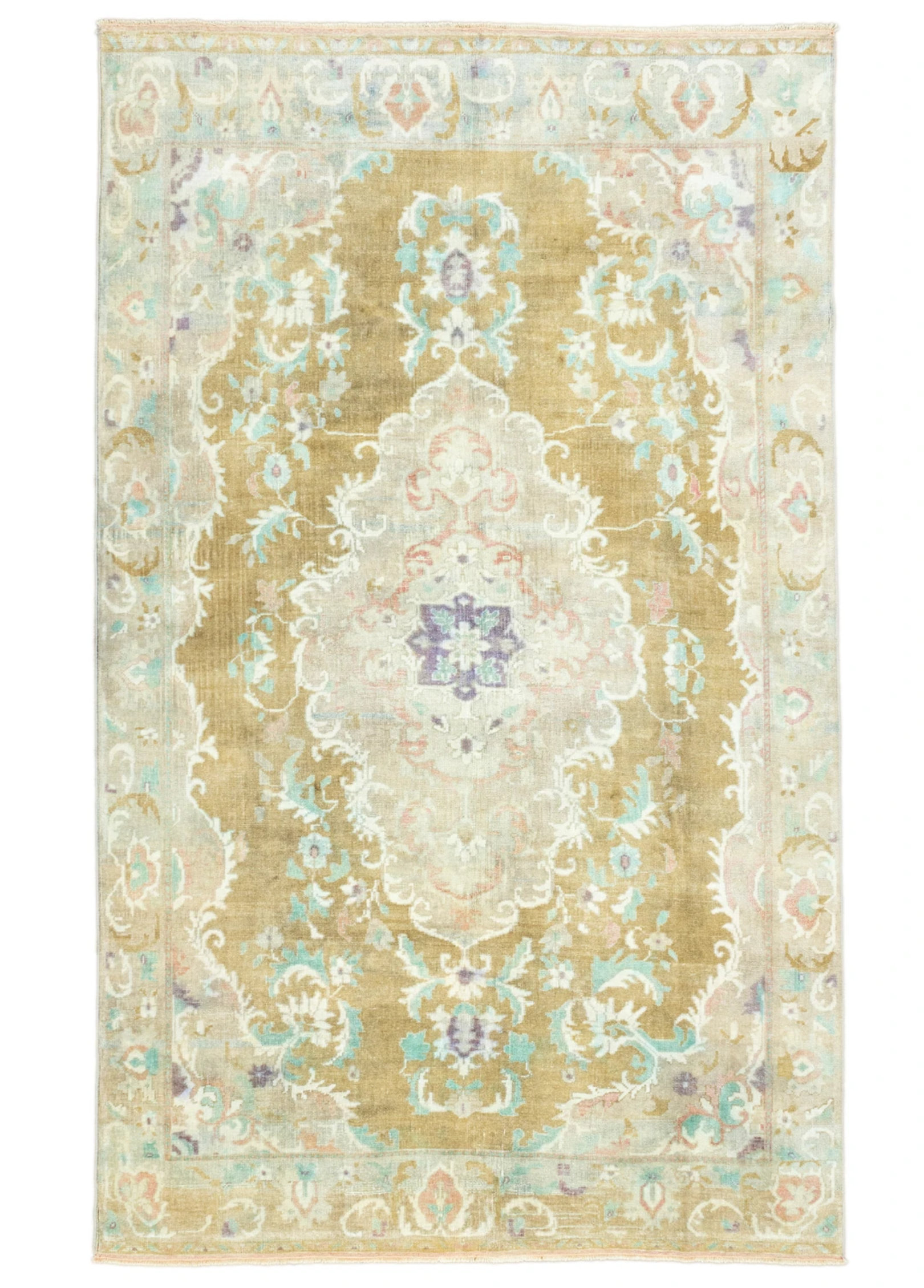 Rugpera Vintage One-of-a-Kind 6'1" X 10'0" 1980s Wool Area Rug Cream ...