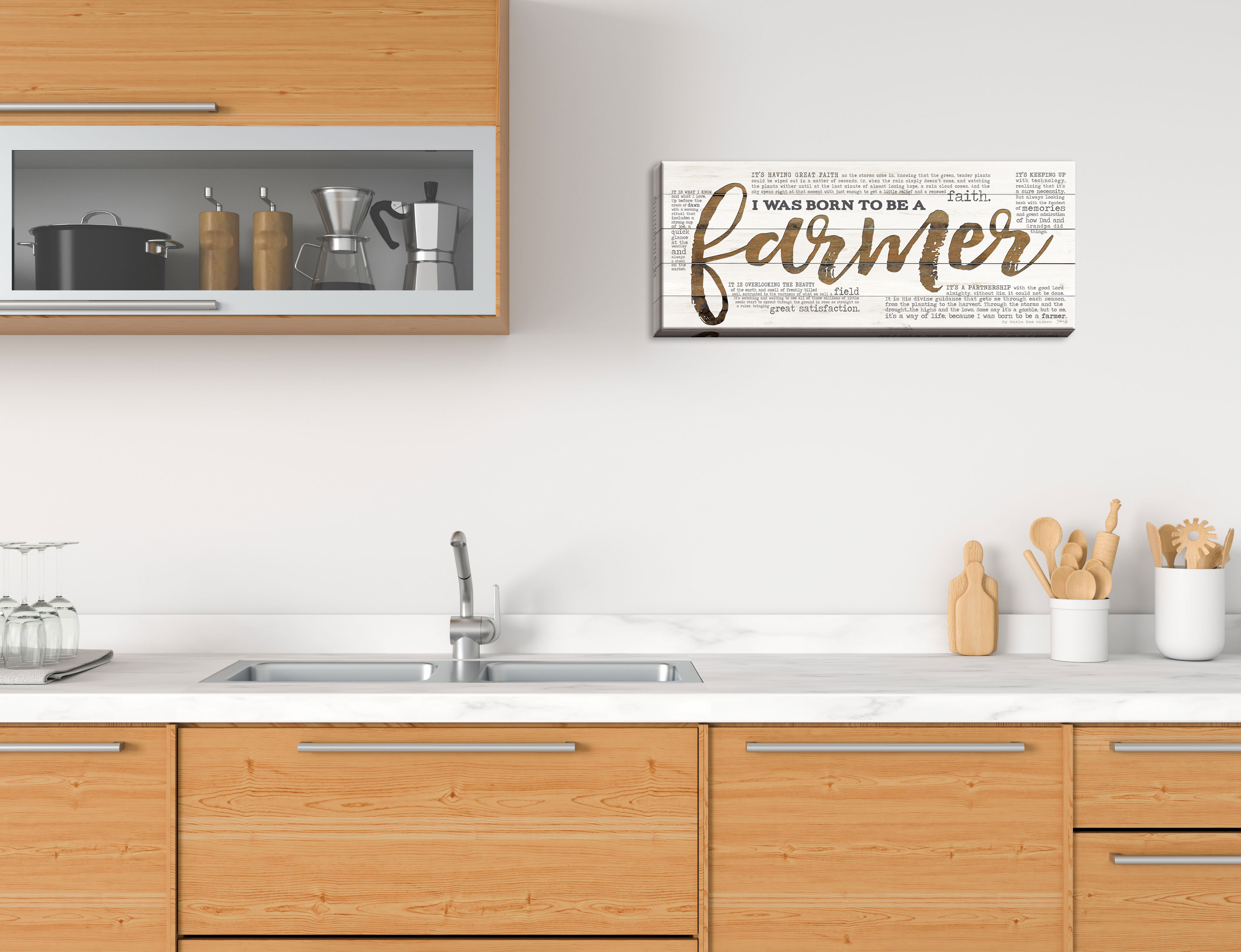 August Grove Born to be a Farmer by Marla Rae - Textual Art Print on ...