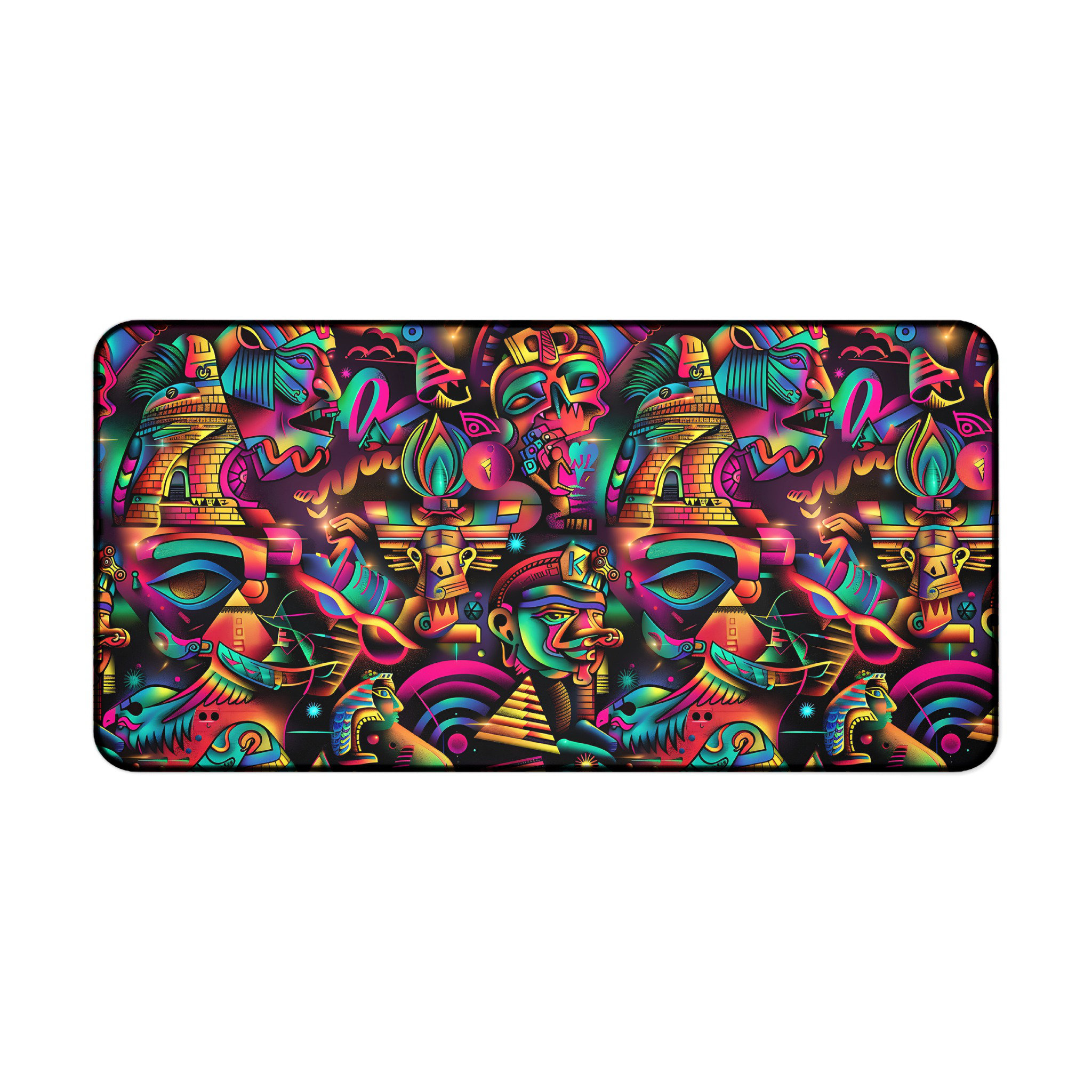 East Urban Home Egyptian Art Mouse Mat, Colorful Desk Mat, Ancient ...