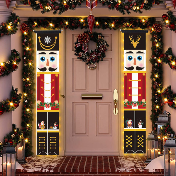 The Holiday Aisle® Soldiers Christmas Decorations,Door Curtaint,Red And ...