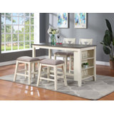 Rosalind Wheeler Modern Contemporary 5pc Counter Height High Dining ...