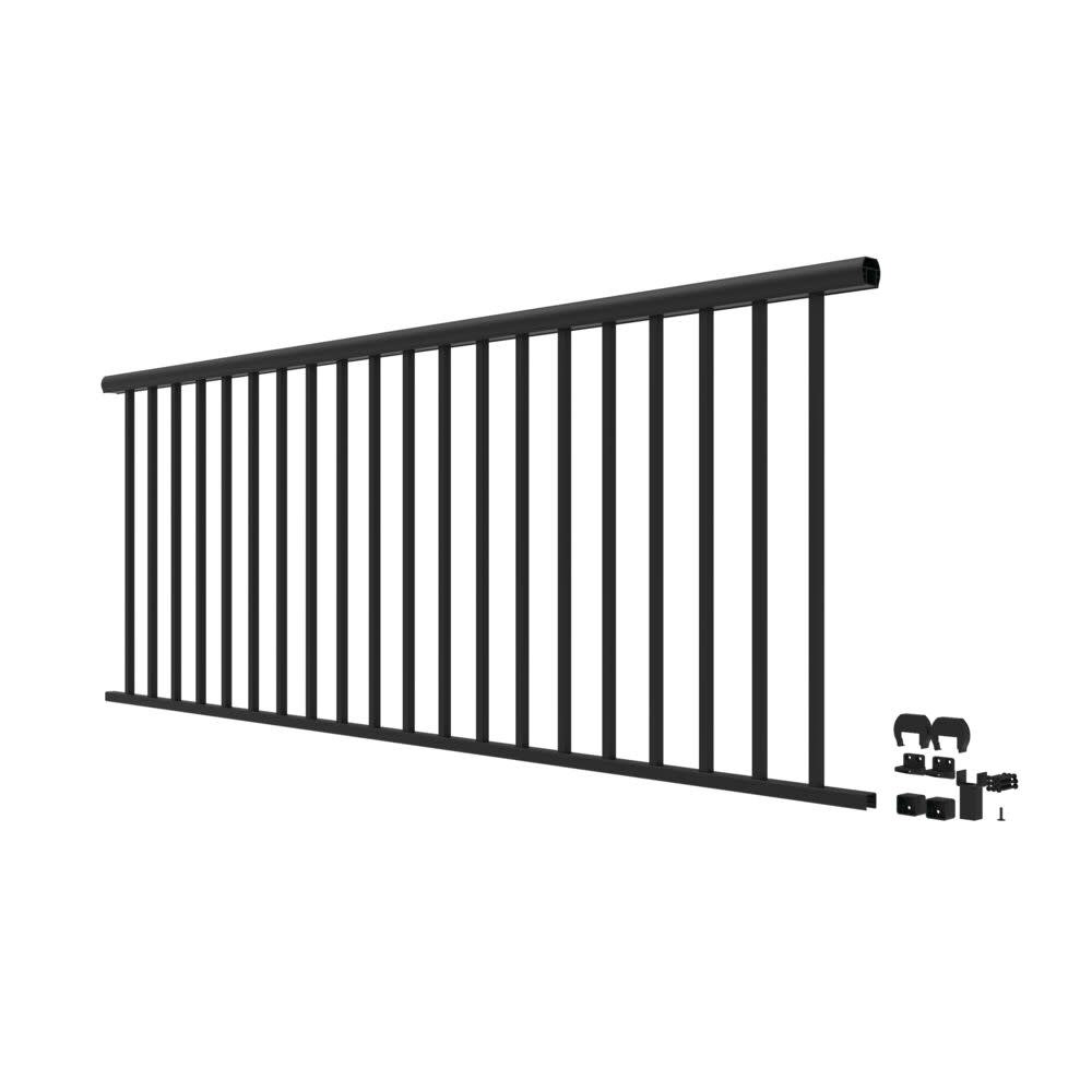 Barrette Outdoor Living VersaRail Winchester Matte Black Aluminum Rail ...