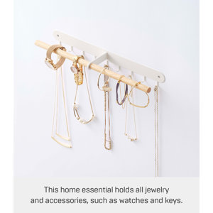 Yamazaki Home Wall Accessory Rack, Steel + Wood & Reviews | Wayfair