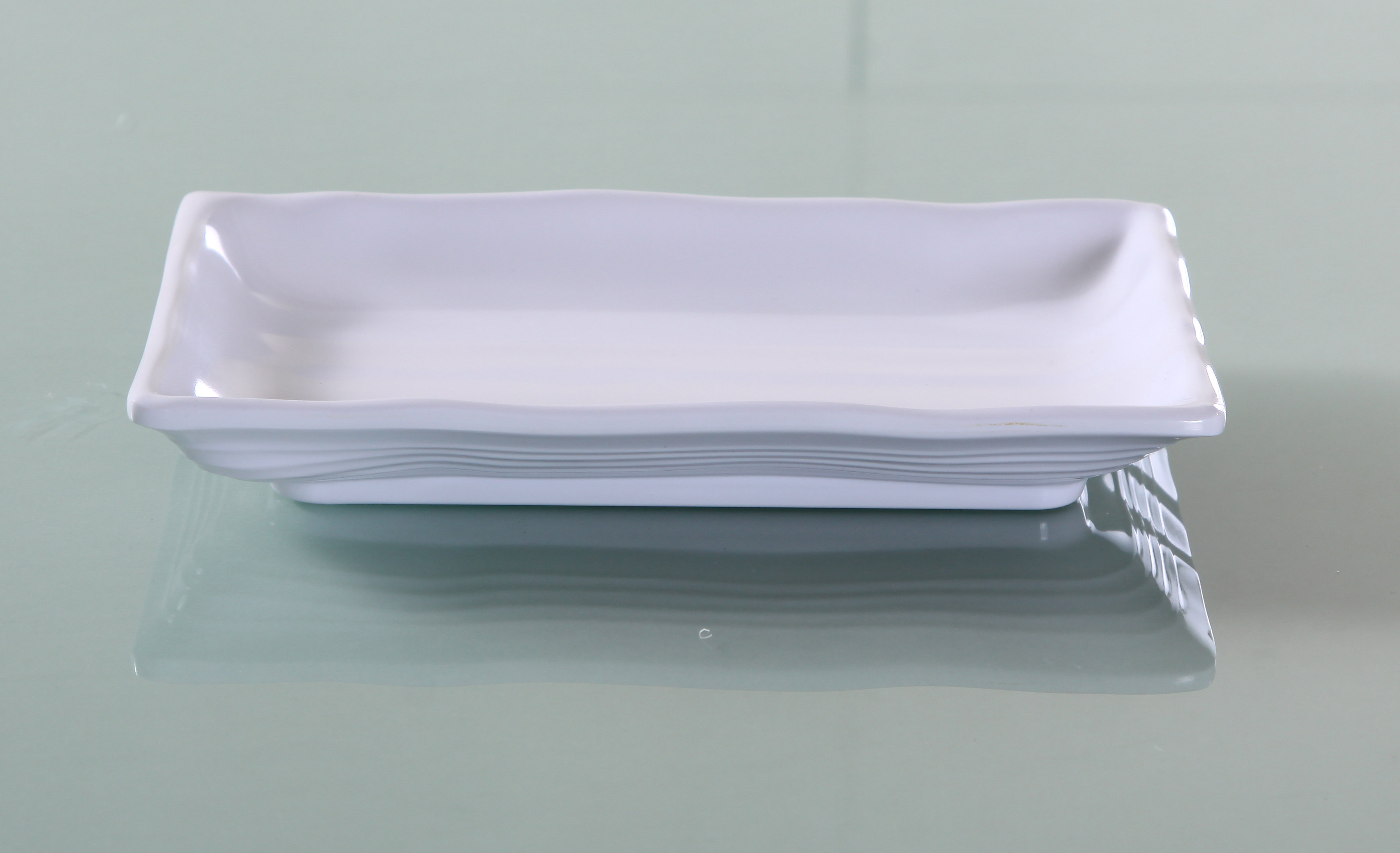 Yanco Osaka Rectangular Deep Melamine Appetizer Plate | Wayfair