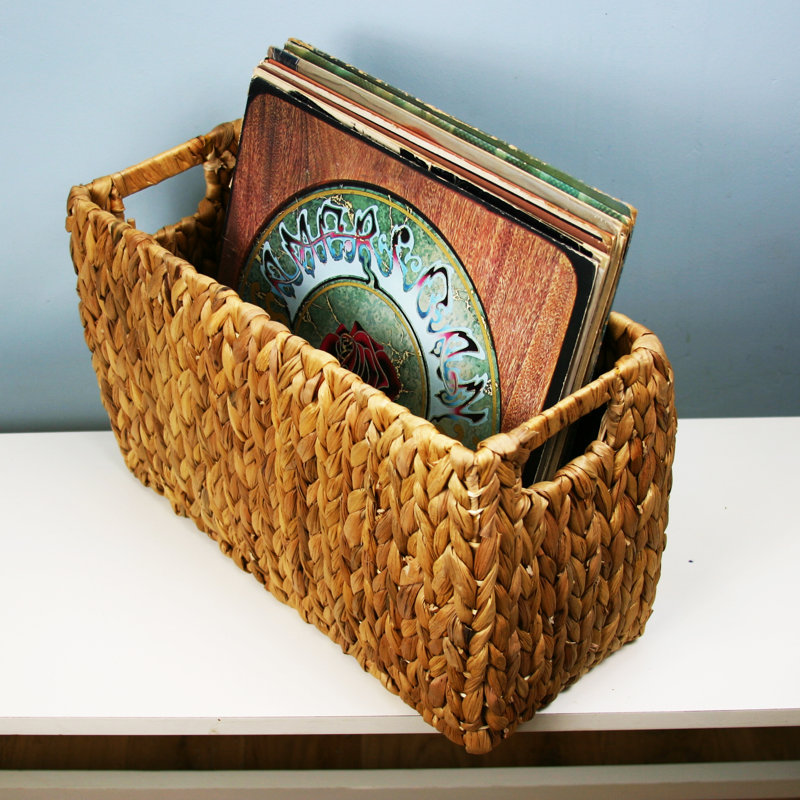 Bay Isle Home™ Aviya Hyacinth Storage Basket Holds 6 Rolls of Toilet ...