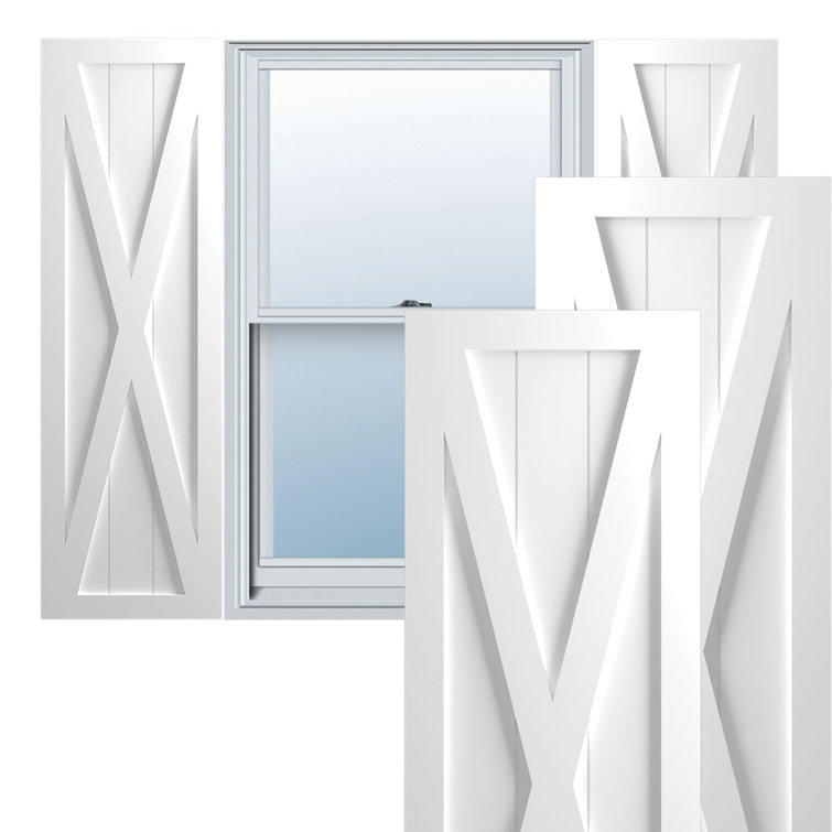 PCI Enterprises True Fit PVC Single X-Board Farmhouse Fixed Mount ...