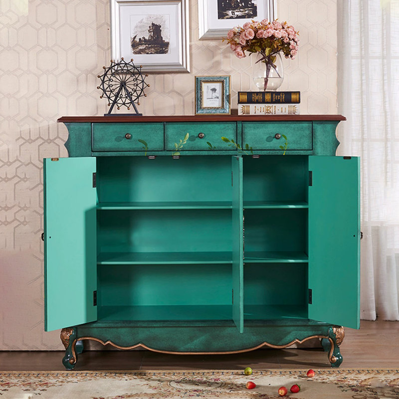Ruthber Solutions Elegant painted multi-functional accent cabinet | Wayfair