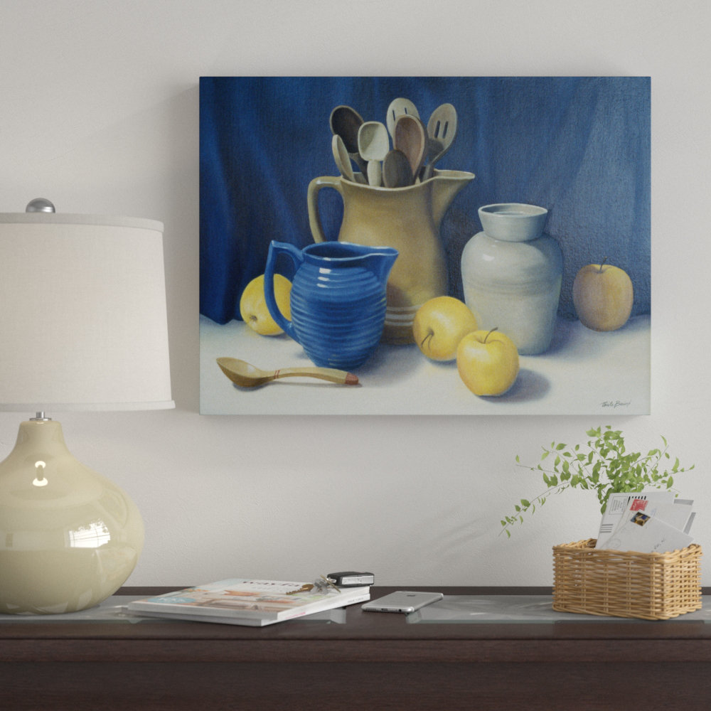 Winston Porter Blue Pitcher by Cecile Baird - Print on Canvas & Reviews ...