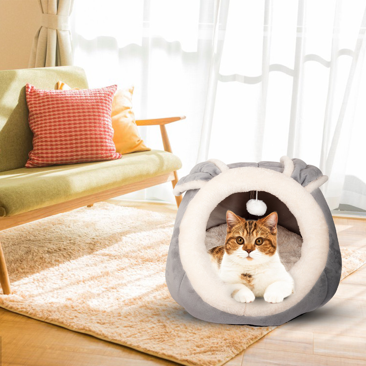 Archie & Oscar™ Lit pour chat avec lit pour chat - Wayfair Canada