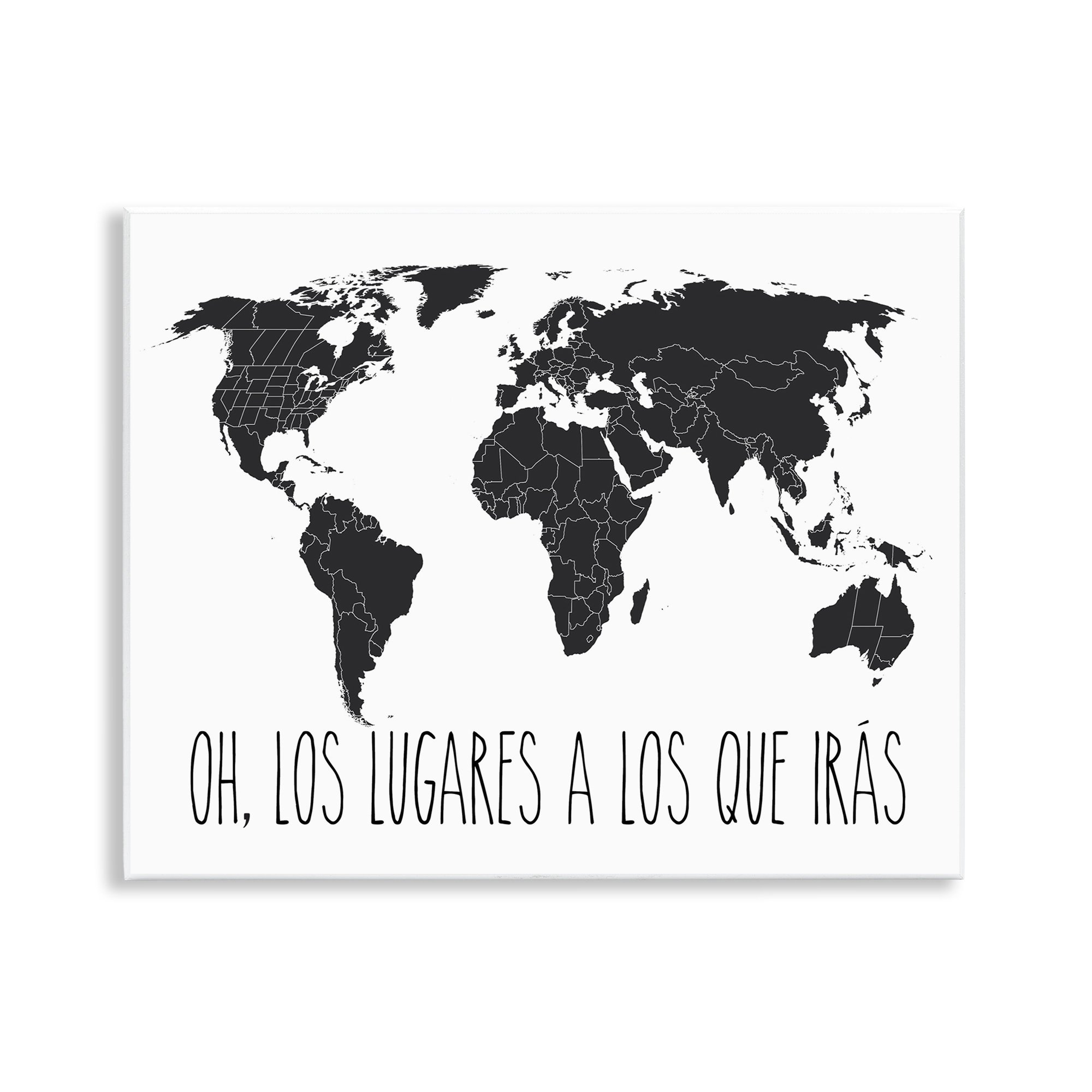 Ebern Designs Places to Go Translation Wall Plaque Spanish Art, by ...