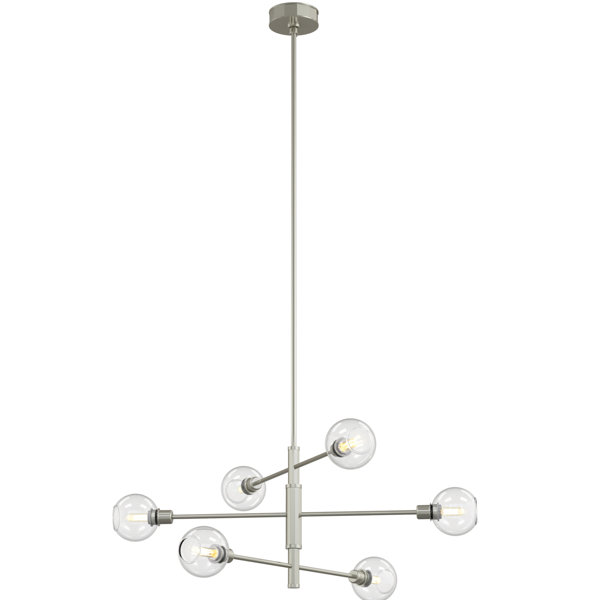 Brayden Studio® Tavera 6 - Light Dimmable Tiered Chandelier | Wayfair