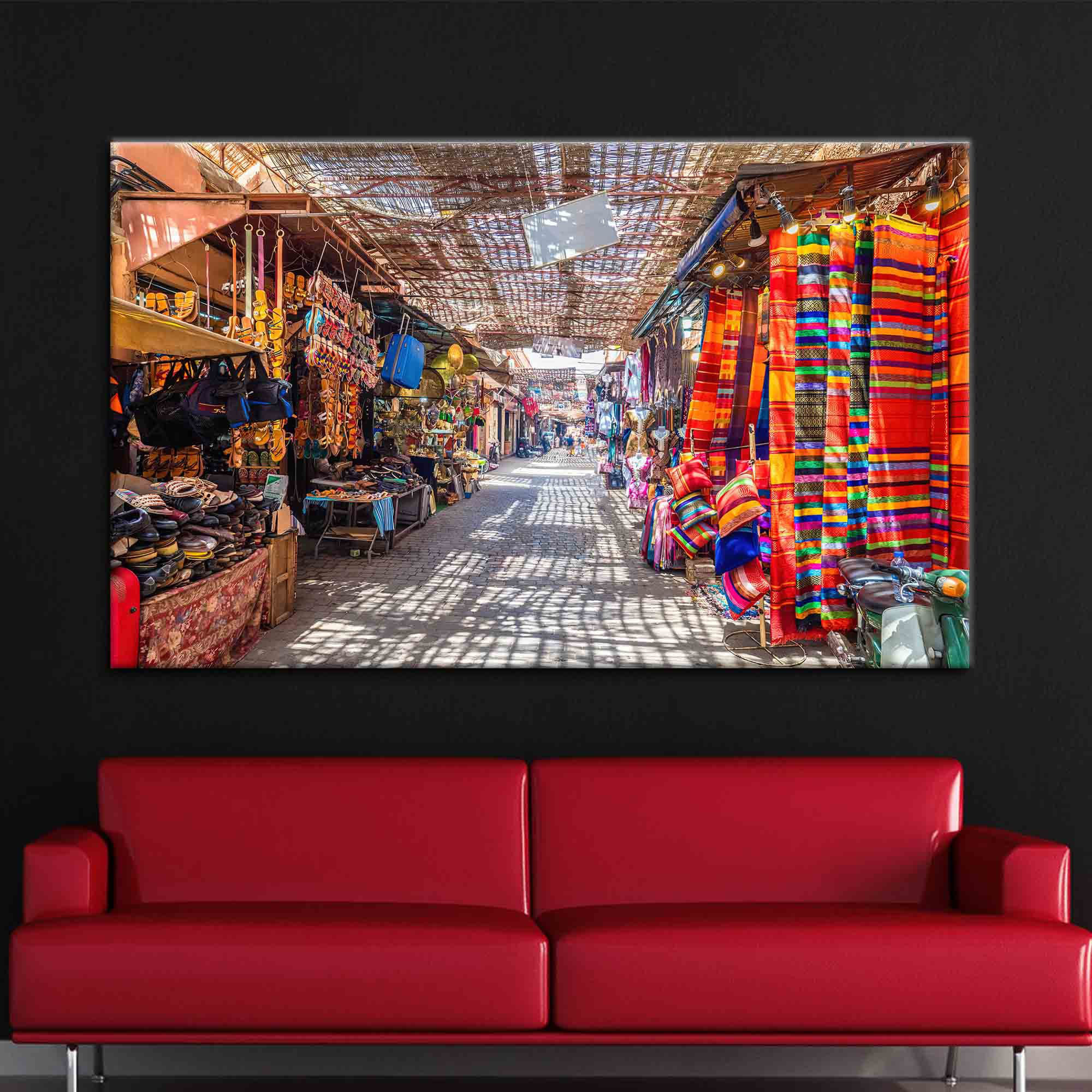 kayra export Old Medina Marrakech Inspired Wall Art Canvas Featuring ...