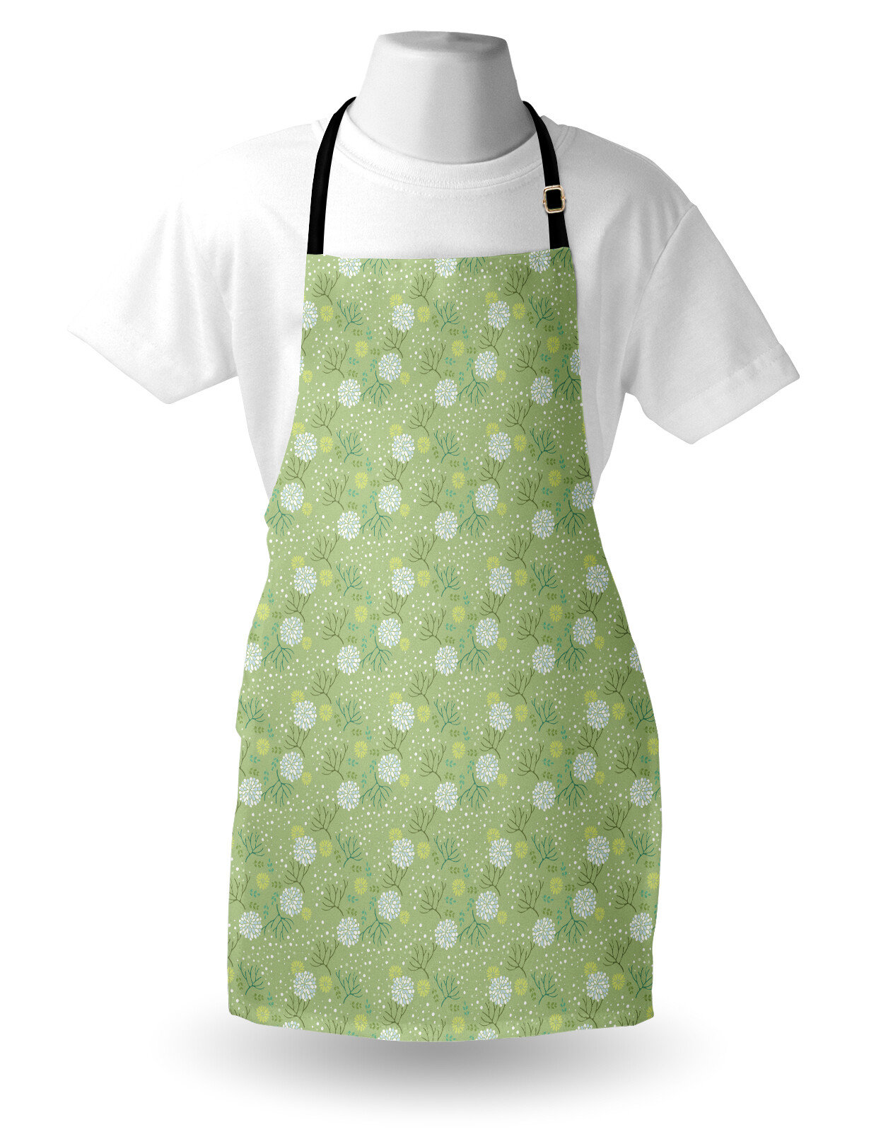 East Urban Home Spring Apron Unisex, Pale Foliage Leaves, Adult Size ...