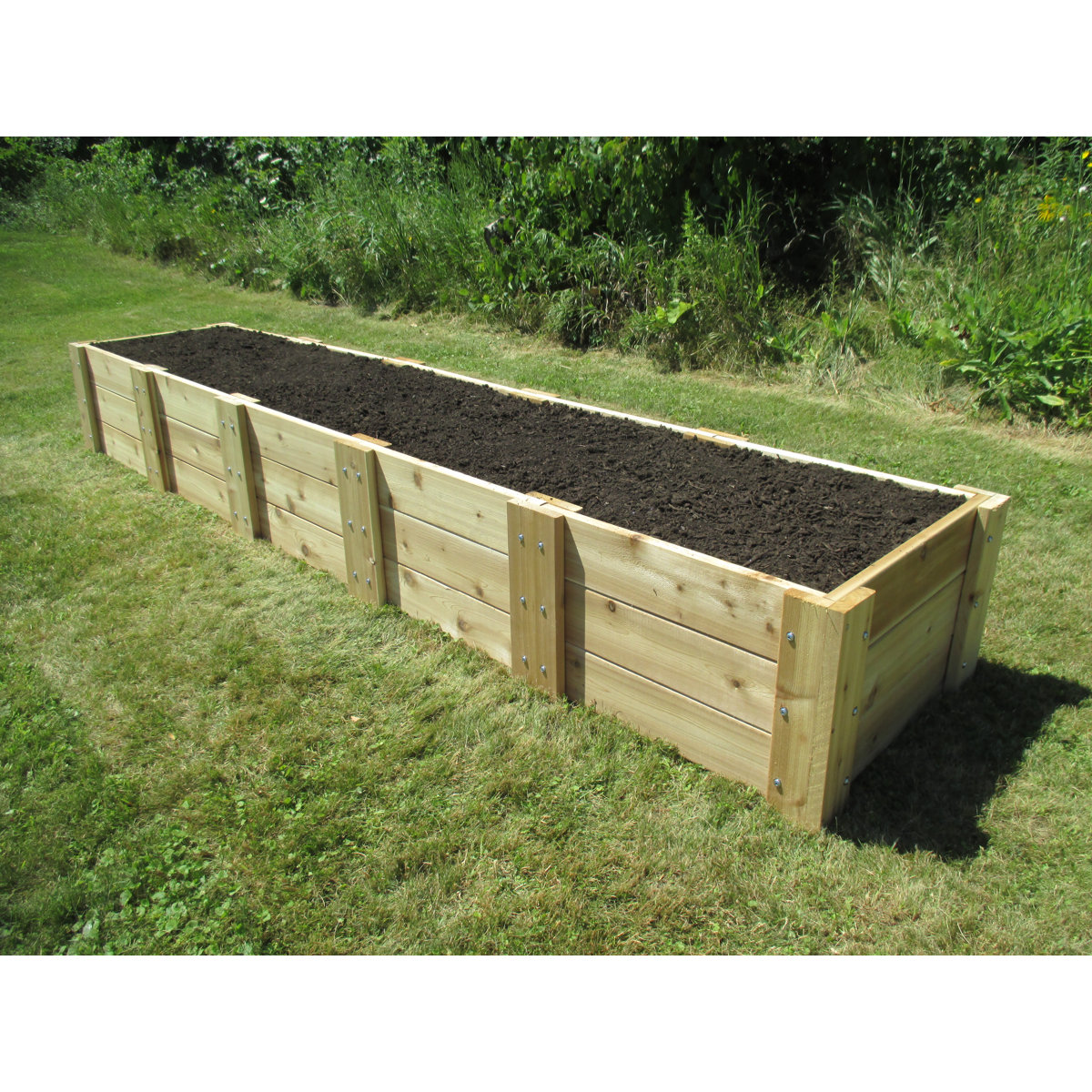 Infinite Cedar Deep Root Cedar Raised Garden Bed 2' X 10' X 16.5"h ...