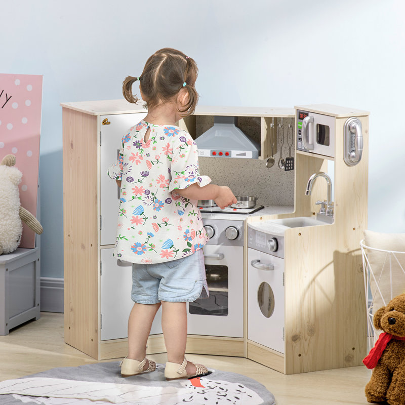 Qaba Wooden Kitchen Set | Wayfair