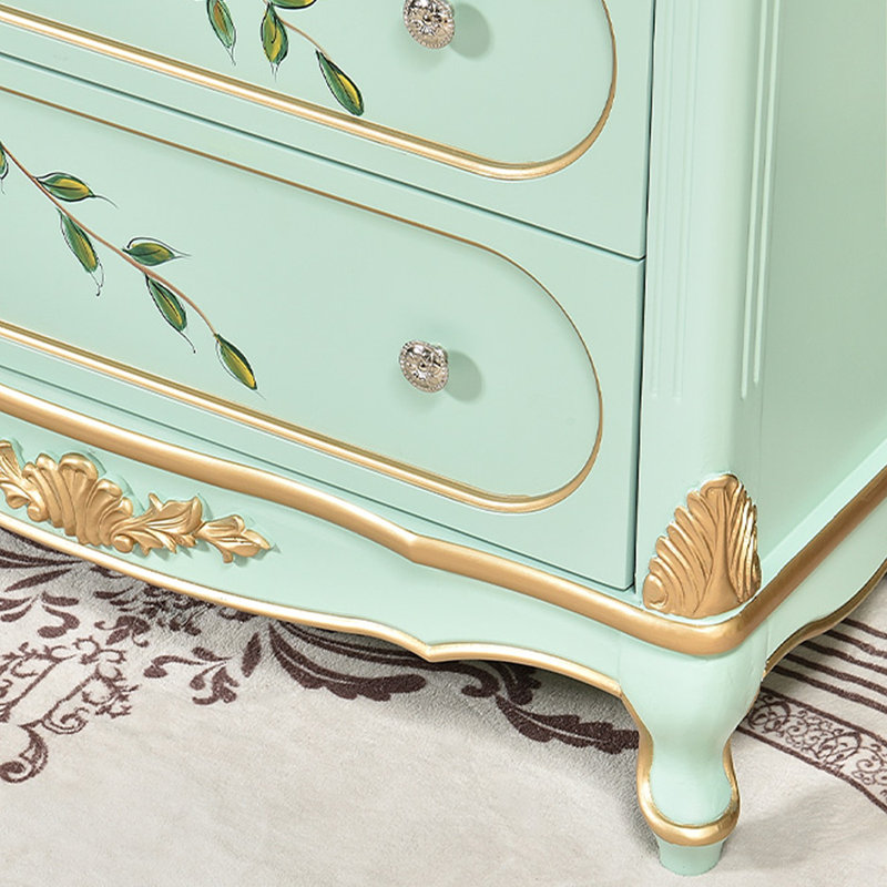 Liu's ink furniture Hand-Painted Accent Chest with 5 Drawers | Wayfair