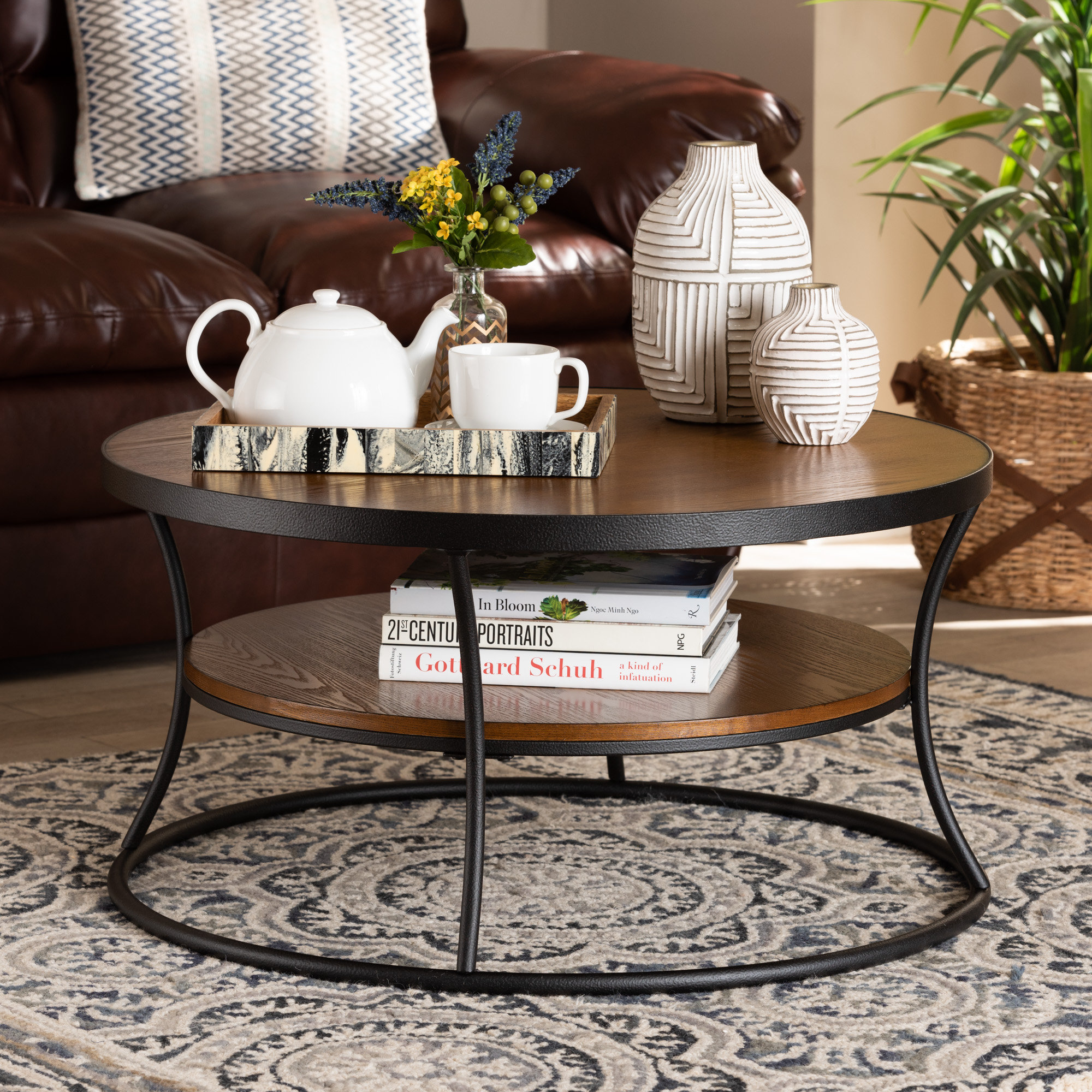 17 Stories Albany Frame Coffee Table with Storage | Wayfair