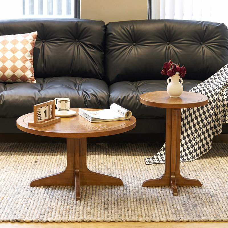 Ebern Designs 2-Piece Modern Farmhouse Living Room Coffee Table Set ...