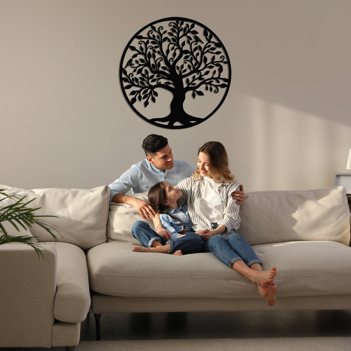 Lark Manor™ Family Tree Metal Wall Decor – Large Metal Tree Wall Art ...