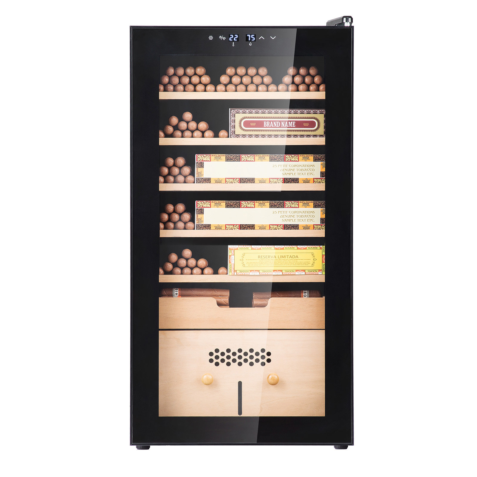 Stellweilan Tessberg Electric Cigar Humidor, 82L Cigar Humidor Cabinet ...