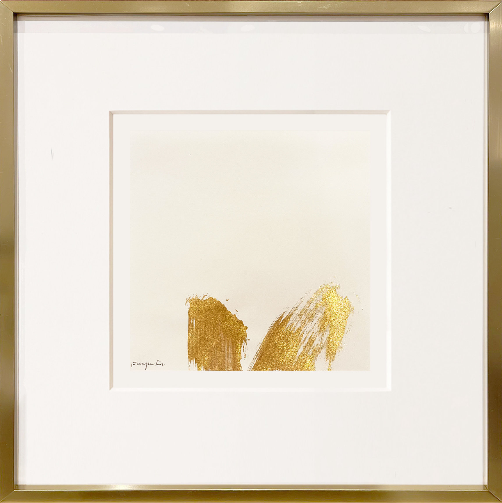 Gold Collection Muse Gold No.7 by Fanyu Lin - Single Picture Frame Painting | Wayfair