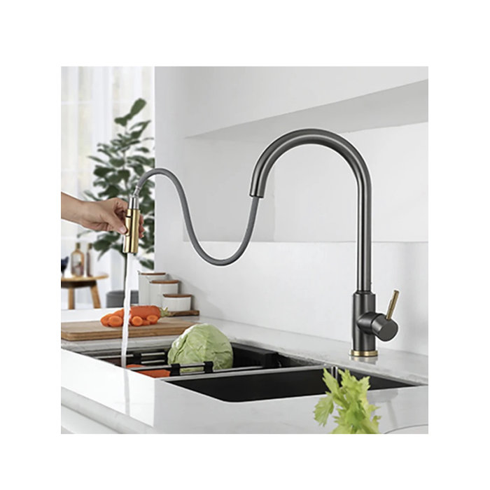 AvaMalis Pull Out Touch Kitchen Faucet | Wayfair