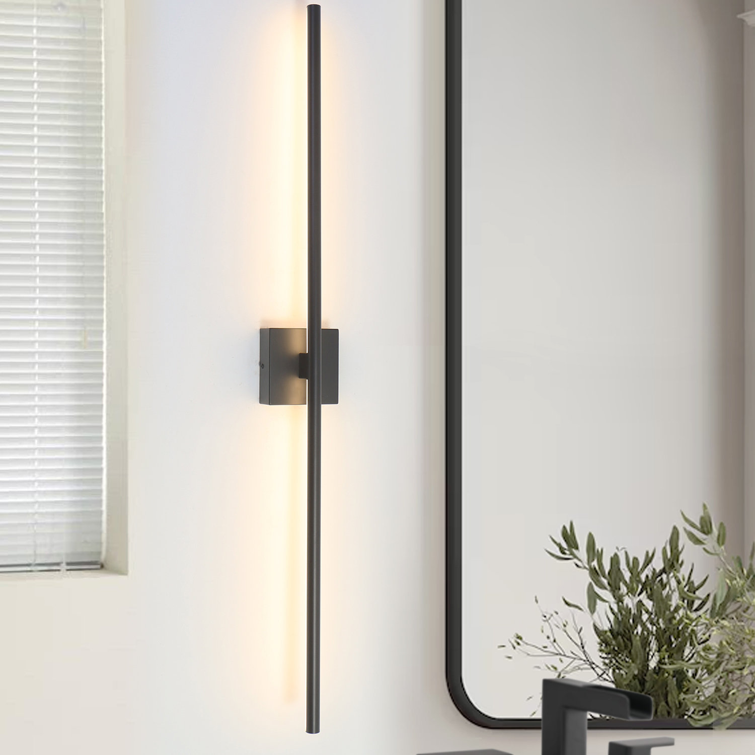 Wrought Studio 44 Inch LED Wall Sconces Line Simple Style Wall Light ...