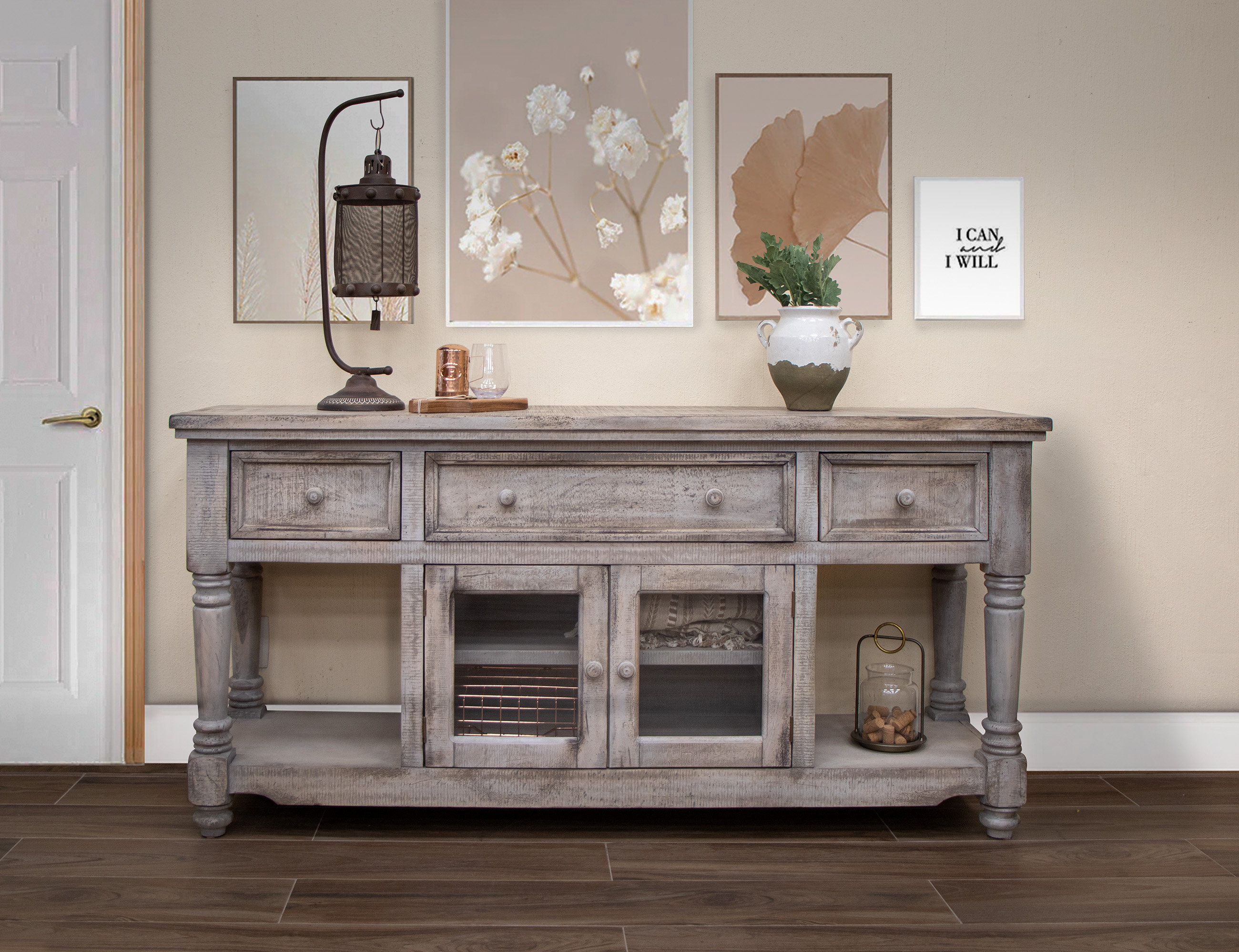 Ophelia & Co. Griselde Solid Wood TV Stand for TVs up to 65" & Reviews ...