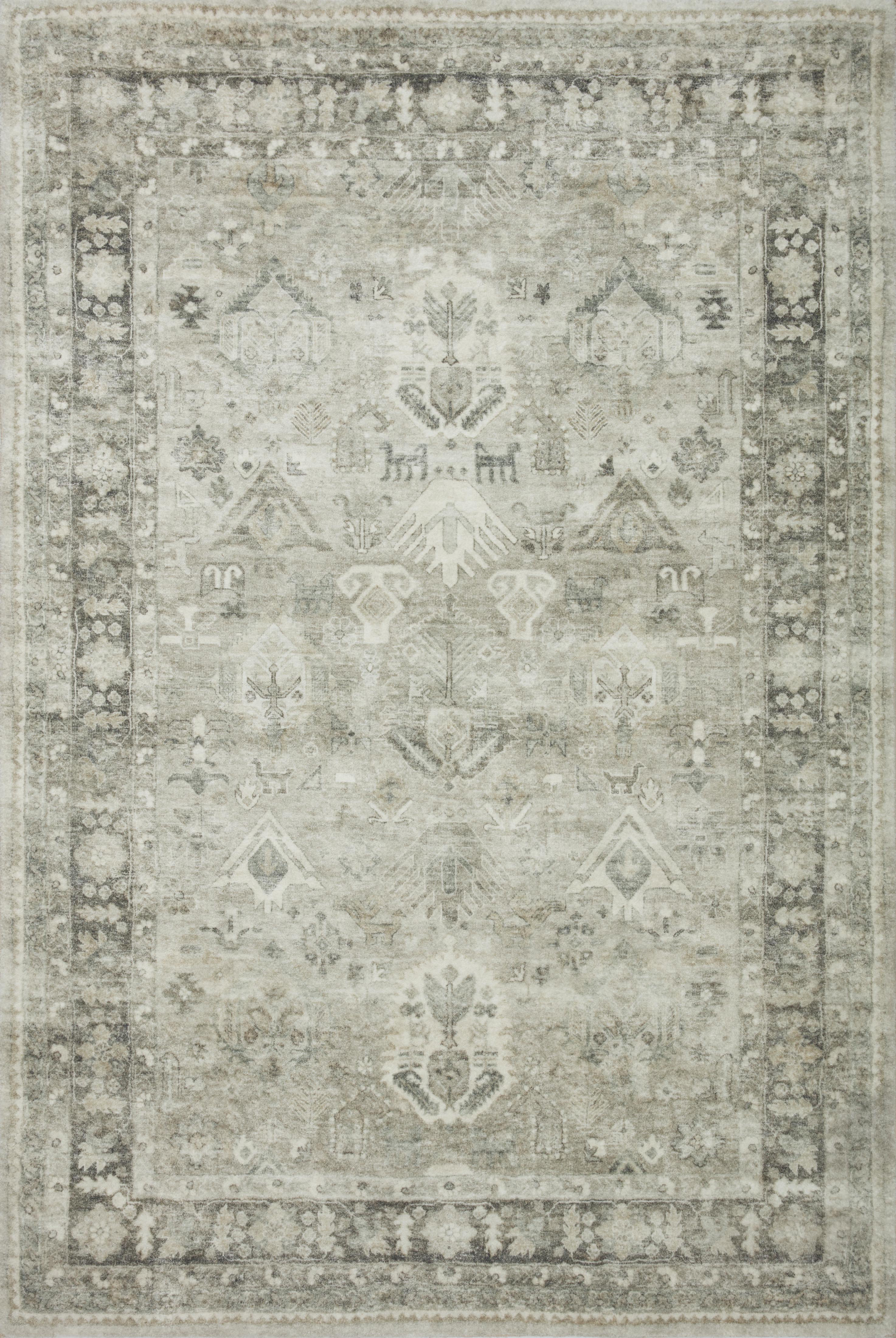 Ophelia & Co. Oriental Steel Graphite Area Rug & Reviews | Wayfair