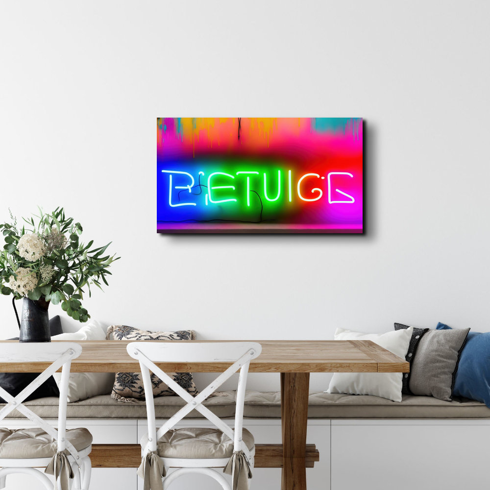 ATX Art Group LLC Neon Say What Pop Art On Canvas, PAF-GWC-568_neo ...