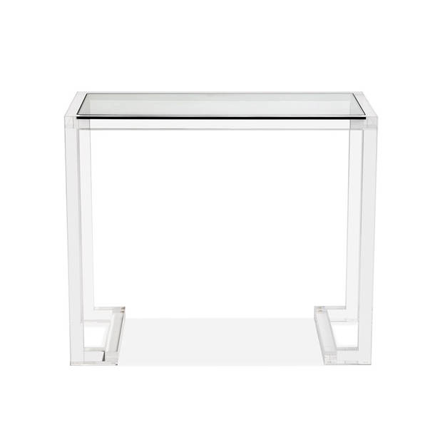 Interlude Ava Glass Top Console Table & Reviews | Wayfair