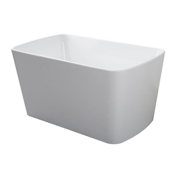 Carshome 49 "L x 28 "W x 24"H Acrylic Freestanding Square Tub with ...