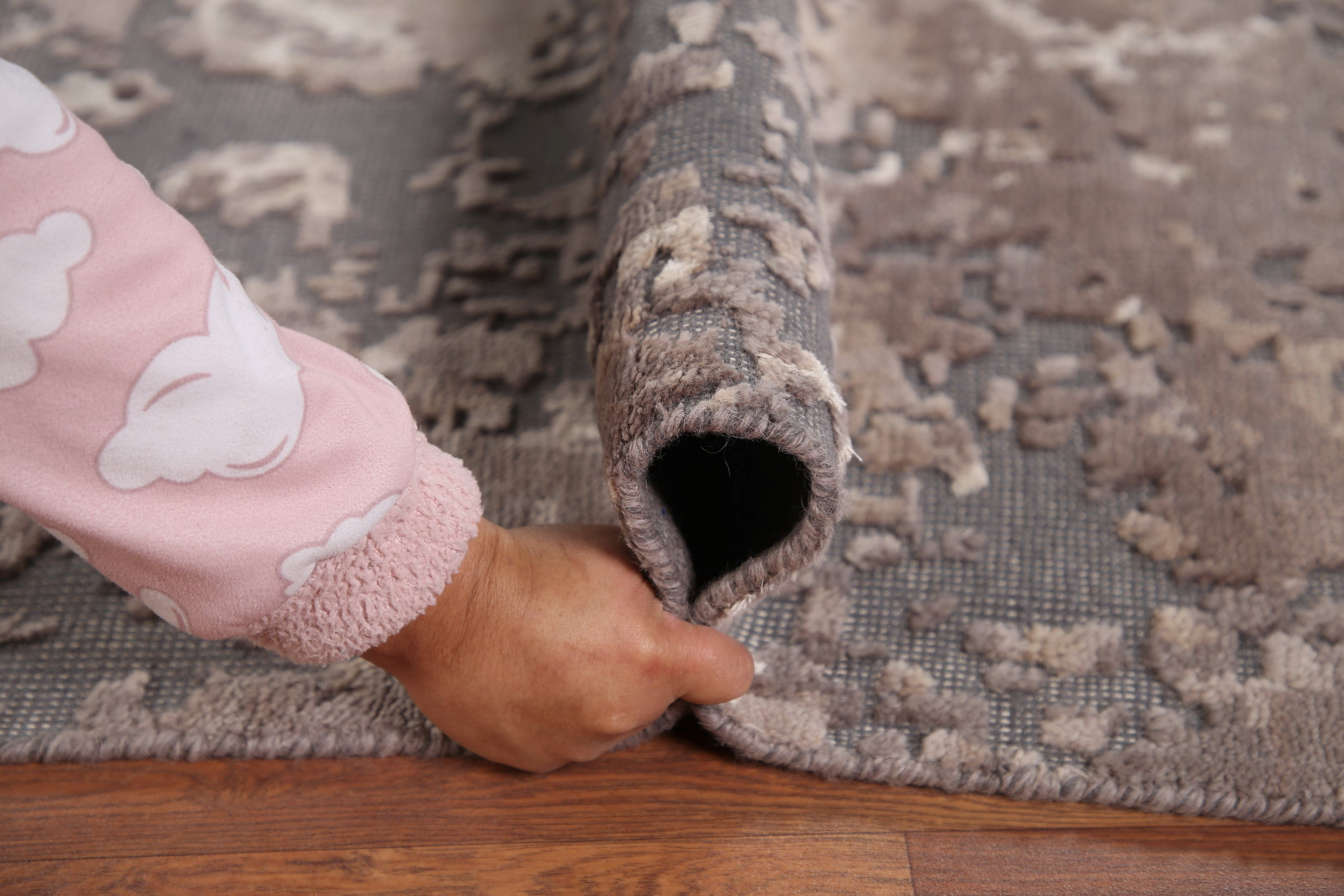 Isabelline Gray/ Beige Abstract Area Rug | Wayfair