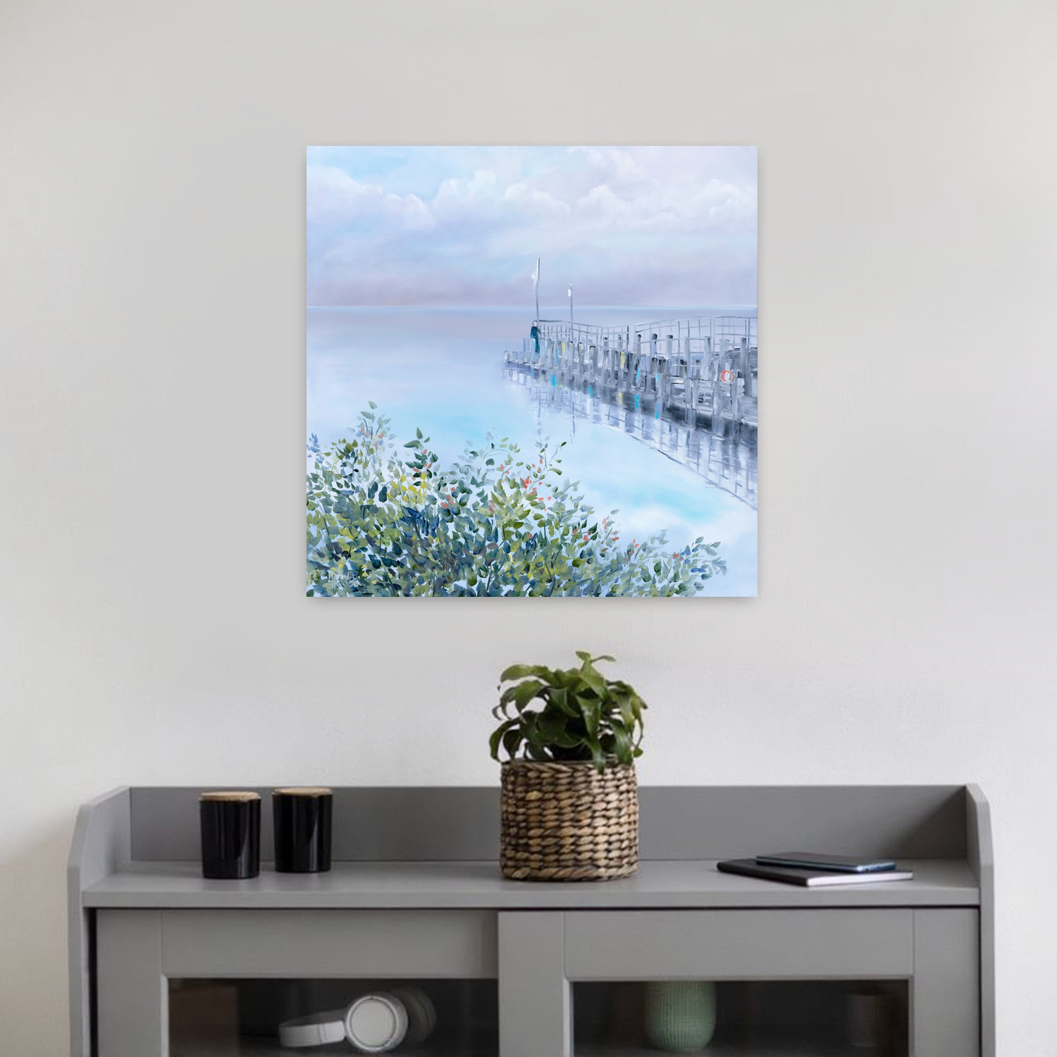 Dovecove Reflections Of Lake Windermere Abstract Coastal Landscape Art ...