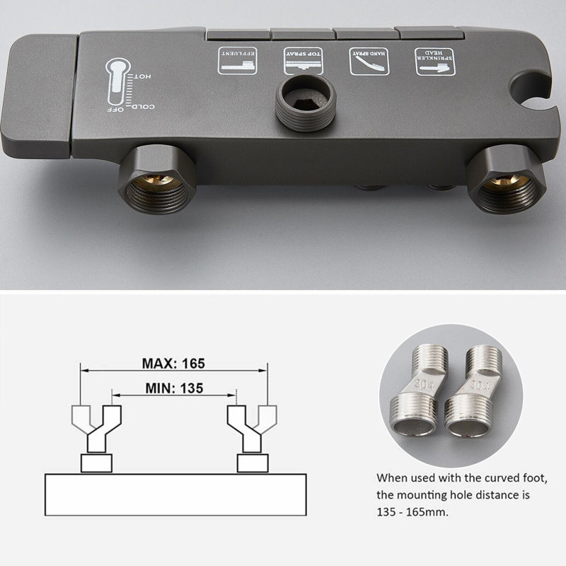 Senlesen Pressure-Balanced (Temperature And Volume) Shower Faucet with ...