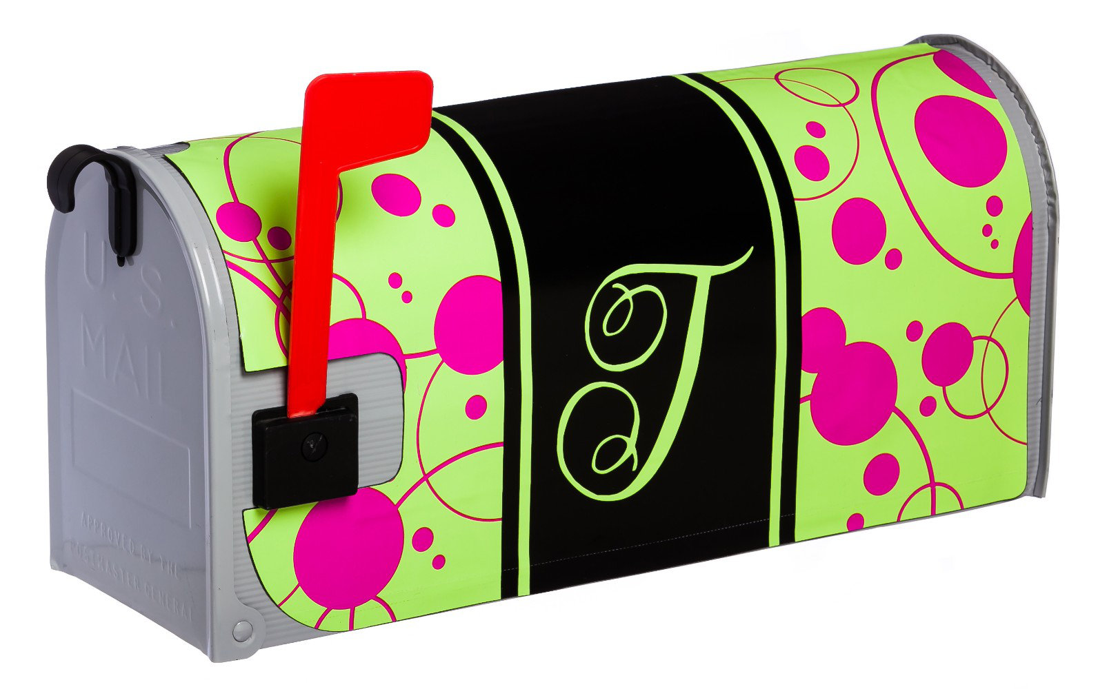 Evergreen Enterprises, Inc Polka Dot Magnetic Monogram Mailbox Cover ...