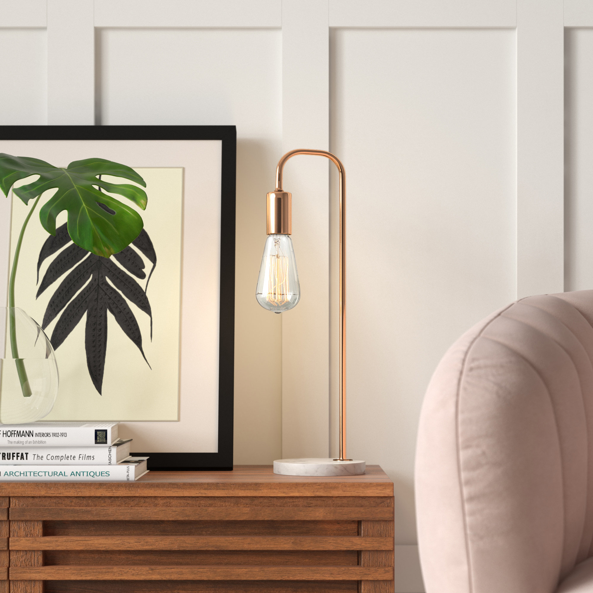 Mercer41 29.25" Vera Table Lamp, Light Brown & Reviews | Wayfair