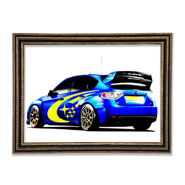 Ebern Designs Subrau Ralley Car Rear - Print | Wayfair.co.uk