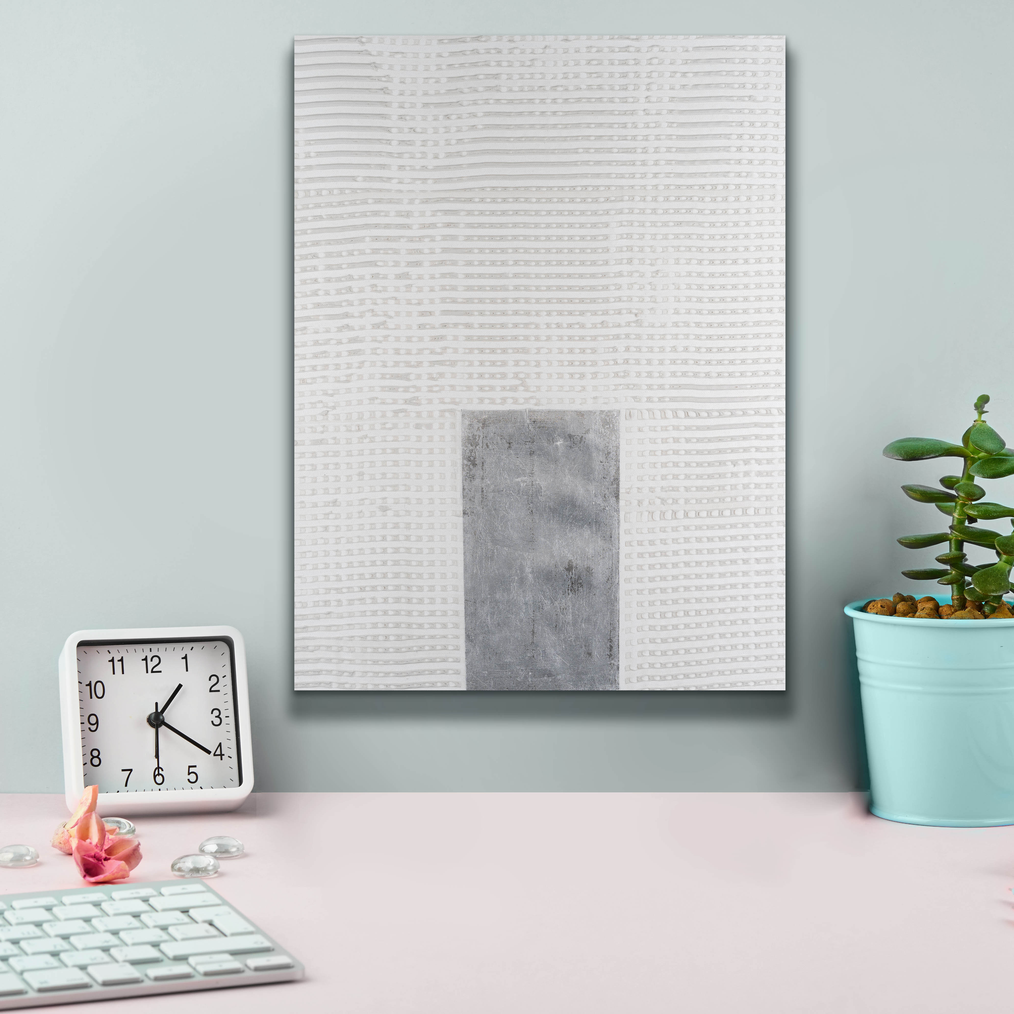 Ebern Designs 'Gypsum Square 2' by Vanna Lam Canvas Wall Art, 12" x 16 ...