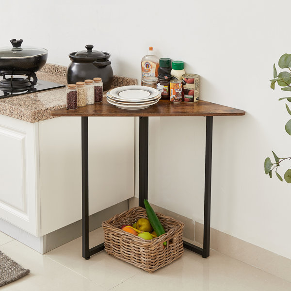 17 Stories Anari 25.59'' Tall Metal Frame Side End Table Small Desk ...